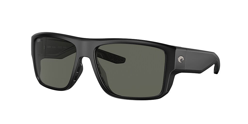 Costa 6S9116 Taxman 59 Gray & Matte Black Polarized Sunglasses ...