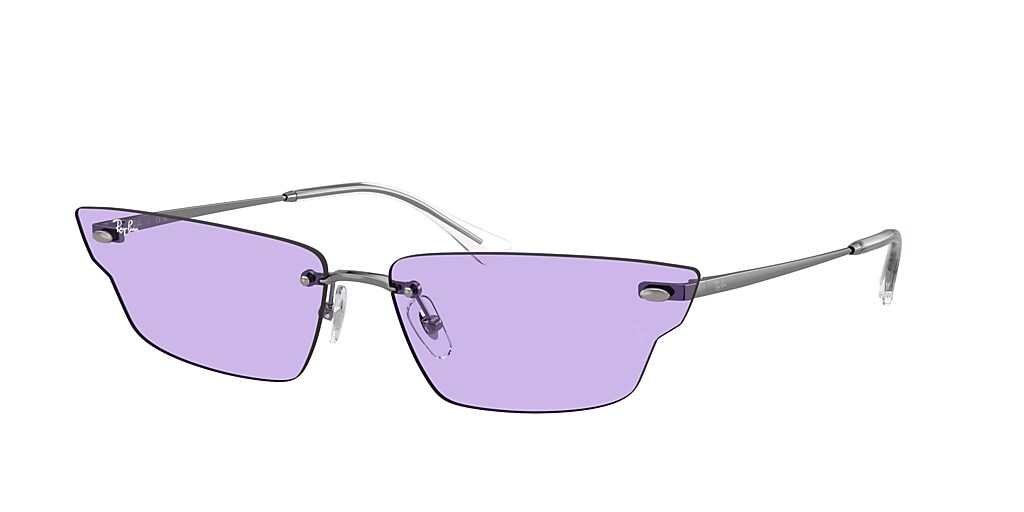 Ray-Ban RB3731 Anh Bio-Based 66 Violet & Gunmetal Sunglasses | Sunglass ...