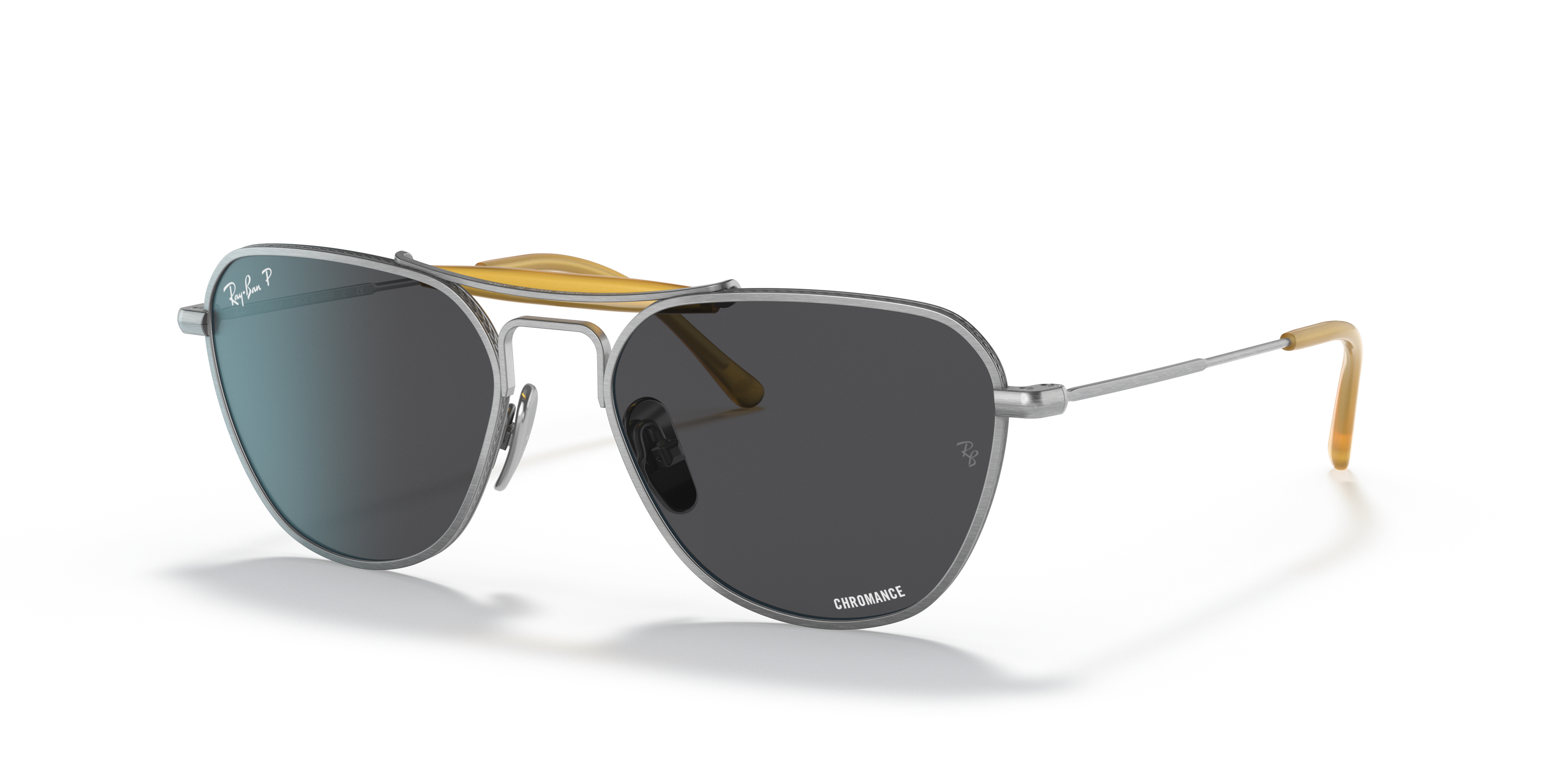 Ray-Ban RB8064 Titanium Polarized+ Lenses M (53 - 17) with Grey lenses ...