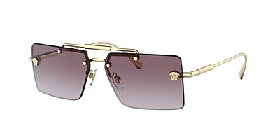 Versace VE2245 60 Violet Gradient & Gold Sunglasses | Sunglass Hut USA