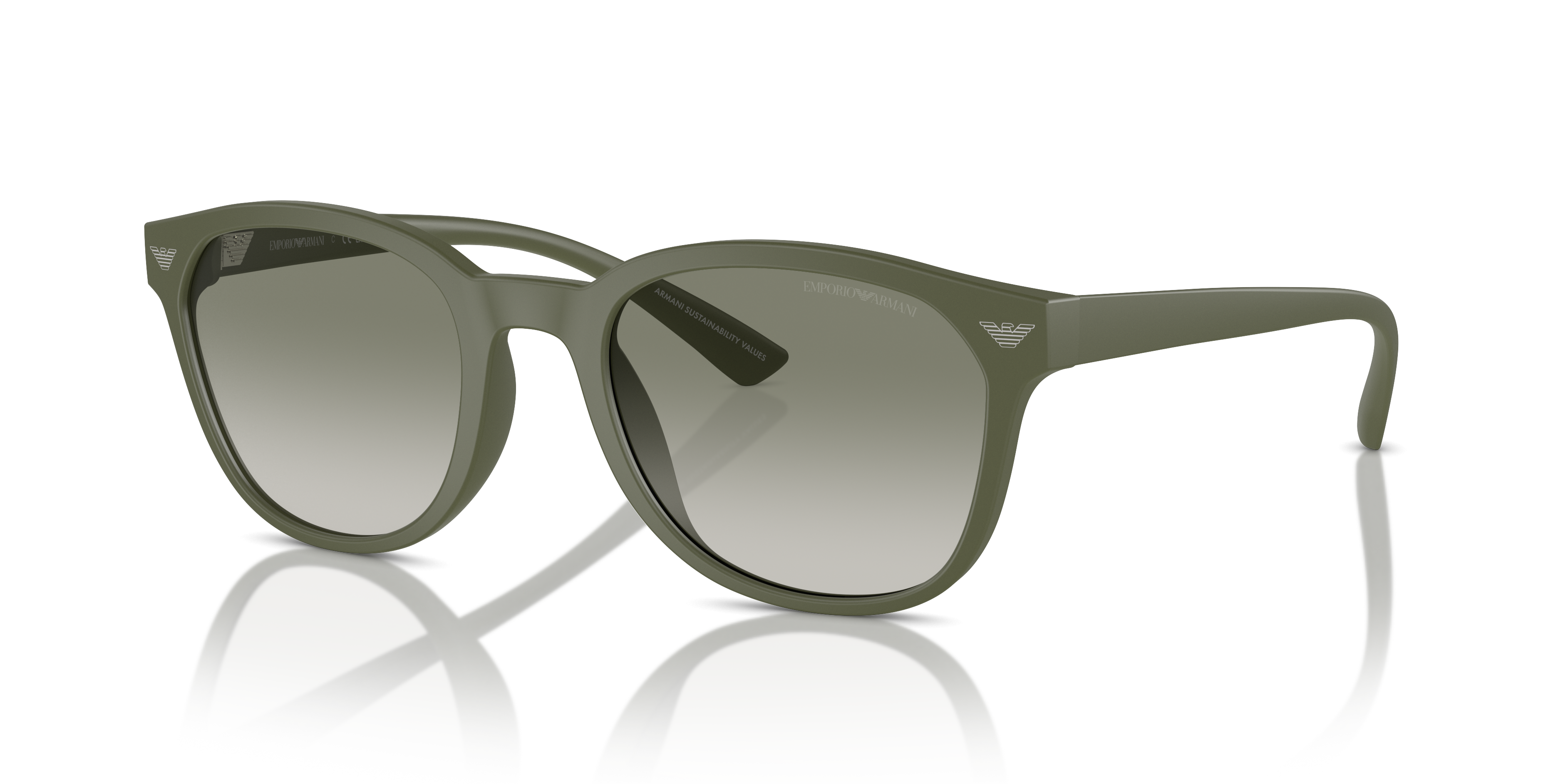 Emporio Armani EA4225U M (53 - 20) with Green lenses and Green frame ...
