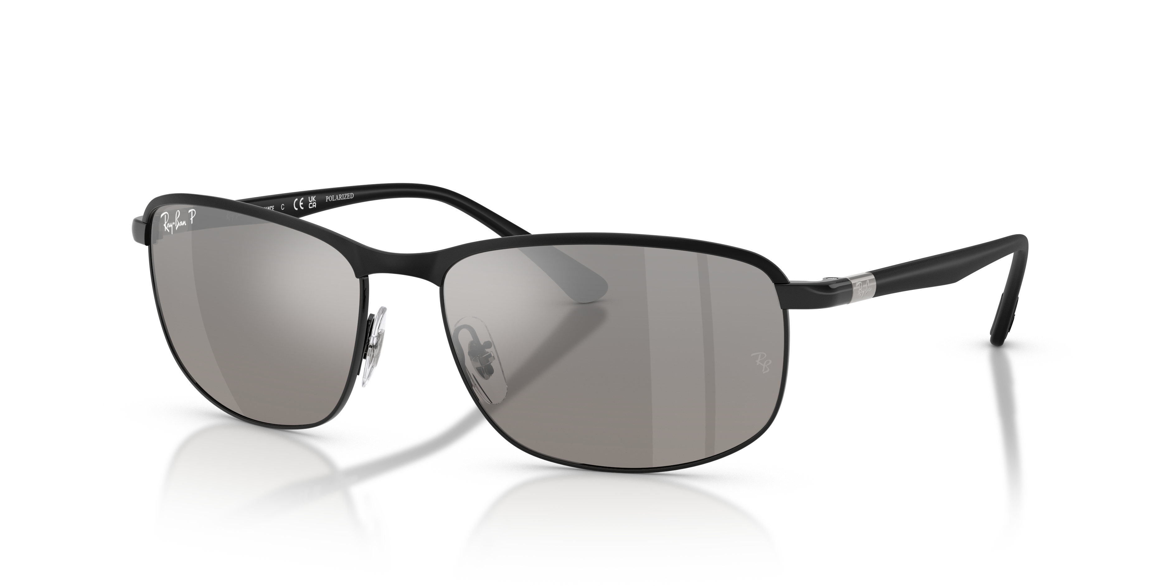 Ray-Ban RB3671CH Chromance XXL (60 - 16) with Silver lenses and Black ...
