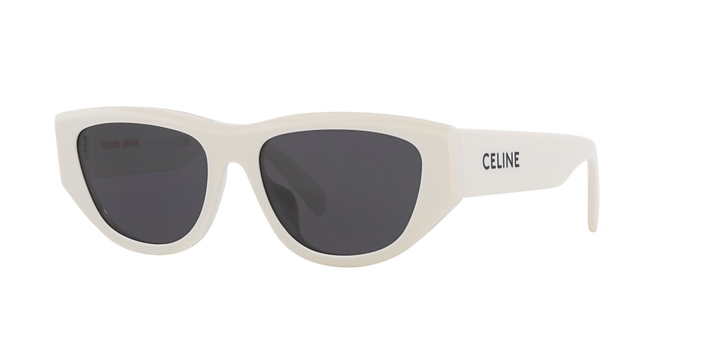 Celine Monochroms Cl40278U 55 Grey & Ivory Sunglasses | Sunglass Hut ...