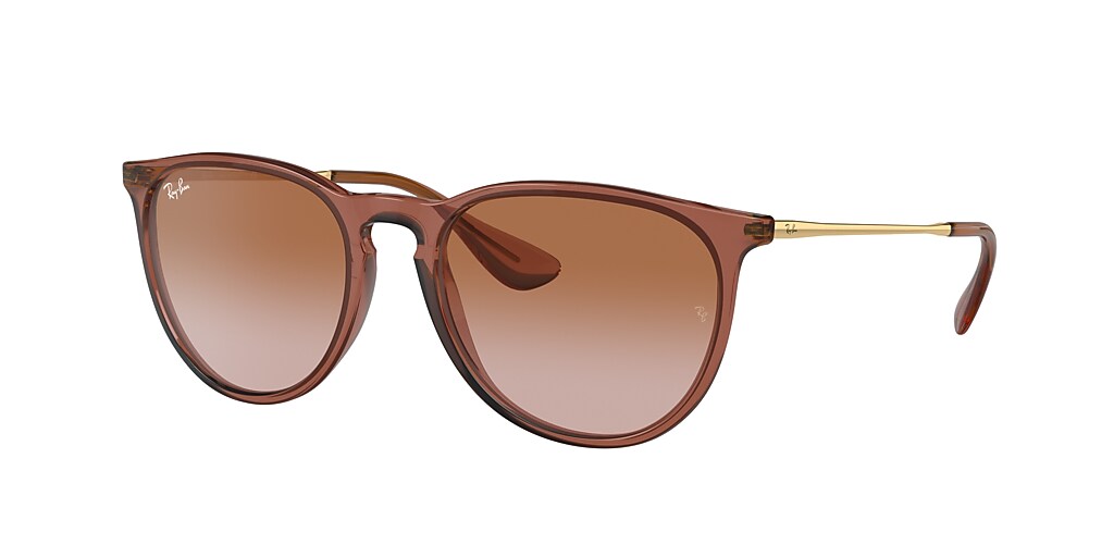 Ray-Ban RB4171 Erika Classic 54 Gradient Brown & Transparent Light ...