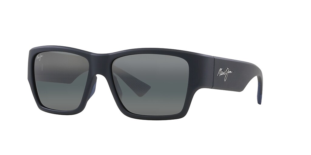 Maui Jim Kaolu 57 Grey Polar & Blue Matte Polarized Sunglasses | Sunglass Hut USA