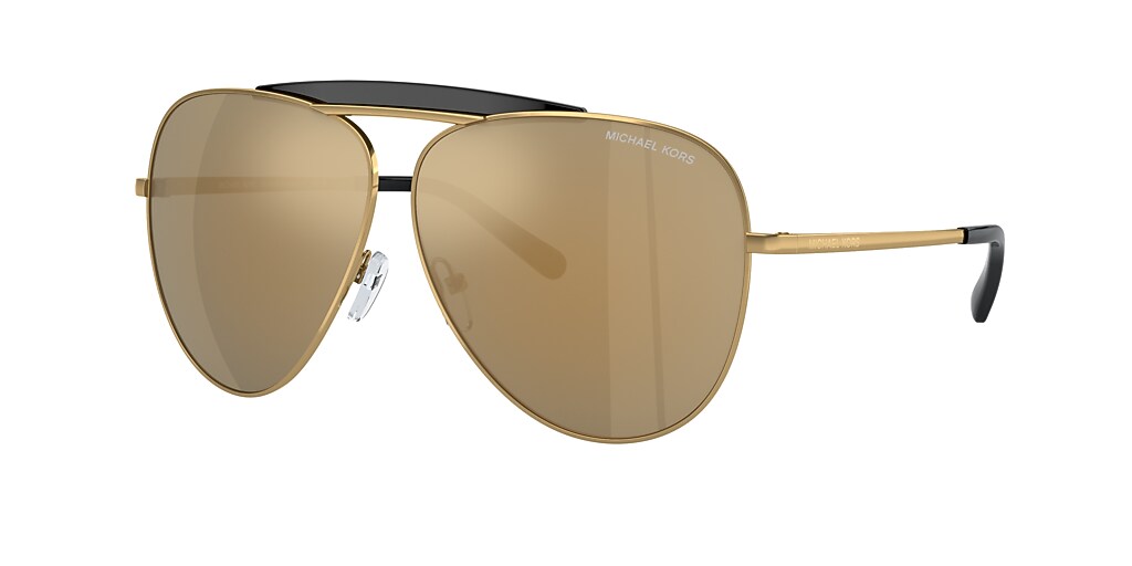 Michael Kors MK9037M Bleecker 61 Gold Mirror & Gold Sunglasses ...