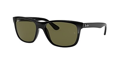 Ray-Ban RB4181 57 G-15 Green & Black Polarized Sunglasses | Sunglass ...