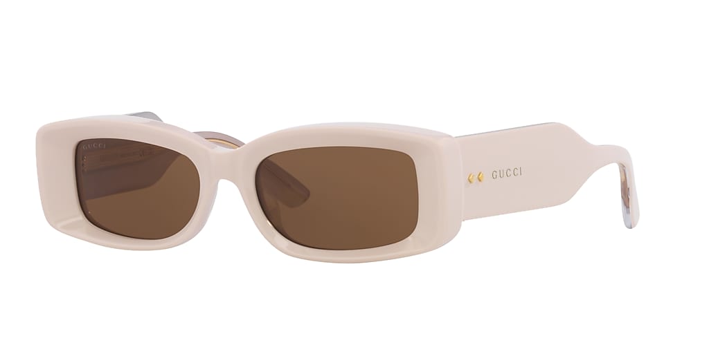 Gucci GG1528S 53 Brown & Ivory Sunglasses | Sunglass Hut USA