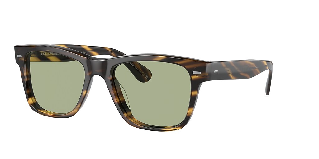 Oliver Peoples OV5393SF Oliver Sun-F 52 Green Wash & Cocobolo Sunglasses | Sunglass Hut USA