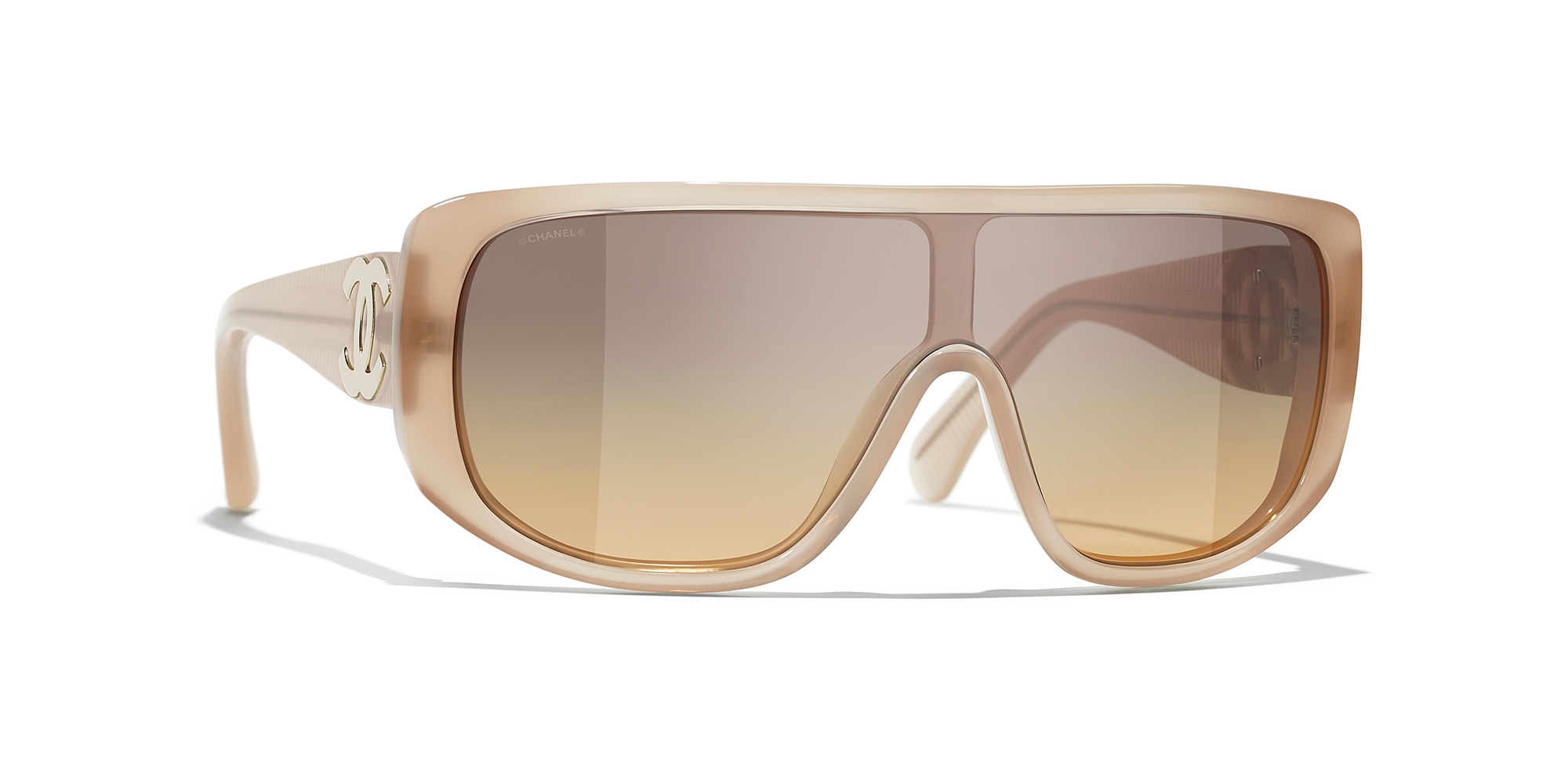 Chanel Shield Sunglasses CH5495 M (0 - 131) with Yellow lenses and ...