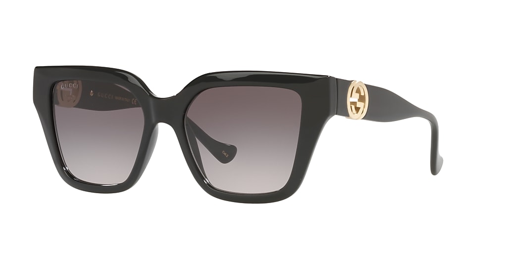 Gucci GG1023S 54 Black & Black Sunglasses | Sunglass Hut USA