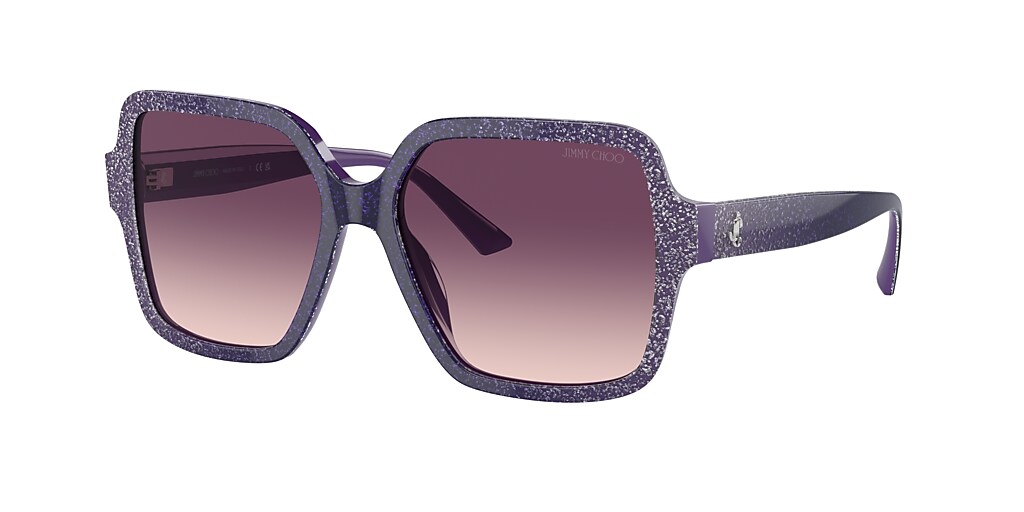 Jimmy Choo JC5005 55 Pink Gradient Violet & Violet Gradient Glitter ...