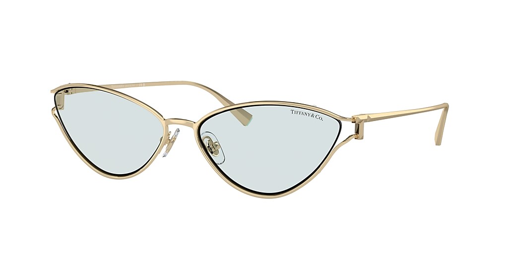 Tiffany And Co Tf3095 61 Photo Azure And Pale Gold Sunglasses Sunglass 7296