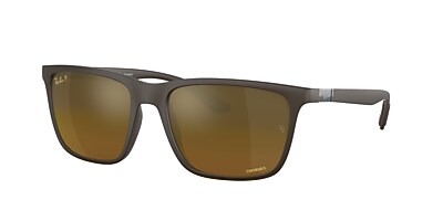 Ray-Ban RB4385 58 Brown/Gold & Brown Polarized Sunglasses | Sunglass ...