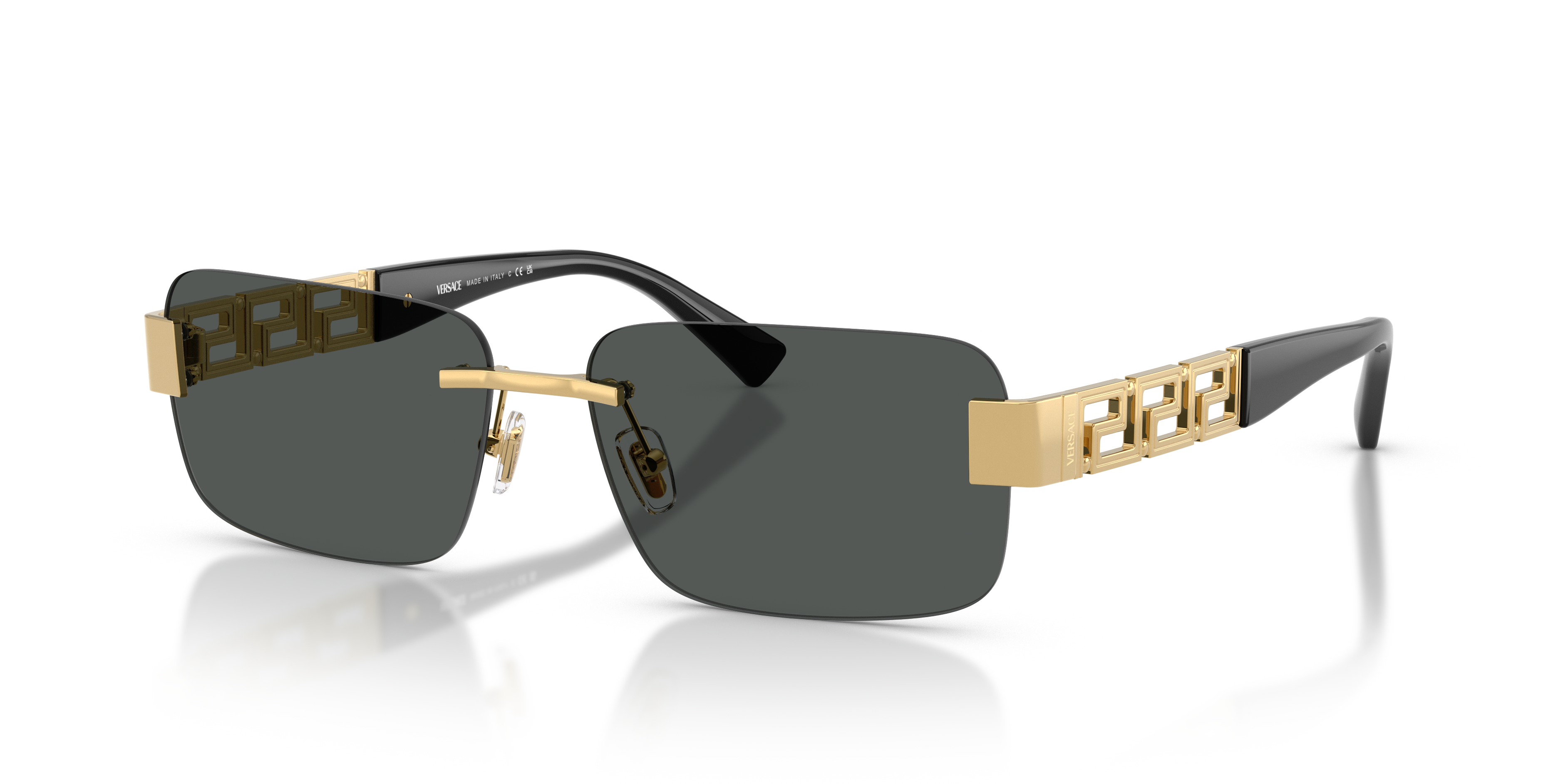 Versace VE2298 L (58 - 15) com Lentes Cinza e Armação Ouro | Sunglass Hut®