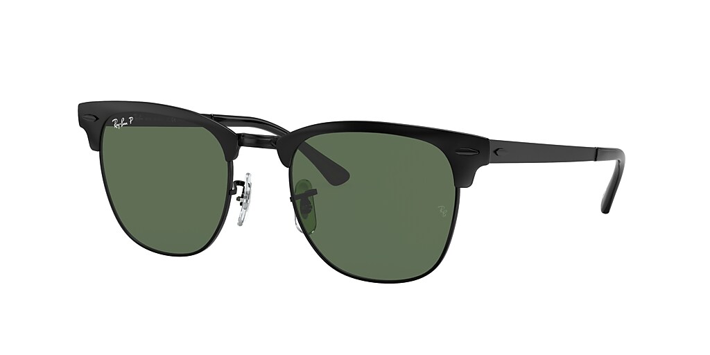 Ray-Ban RB3716 Clubmaster Metal 51 G-15 Green & Black Polarized ...