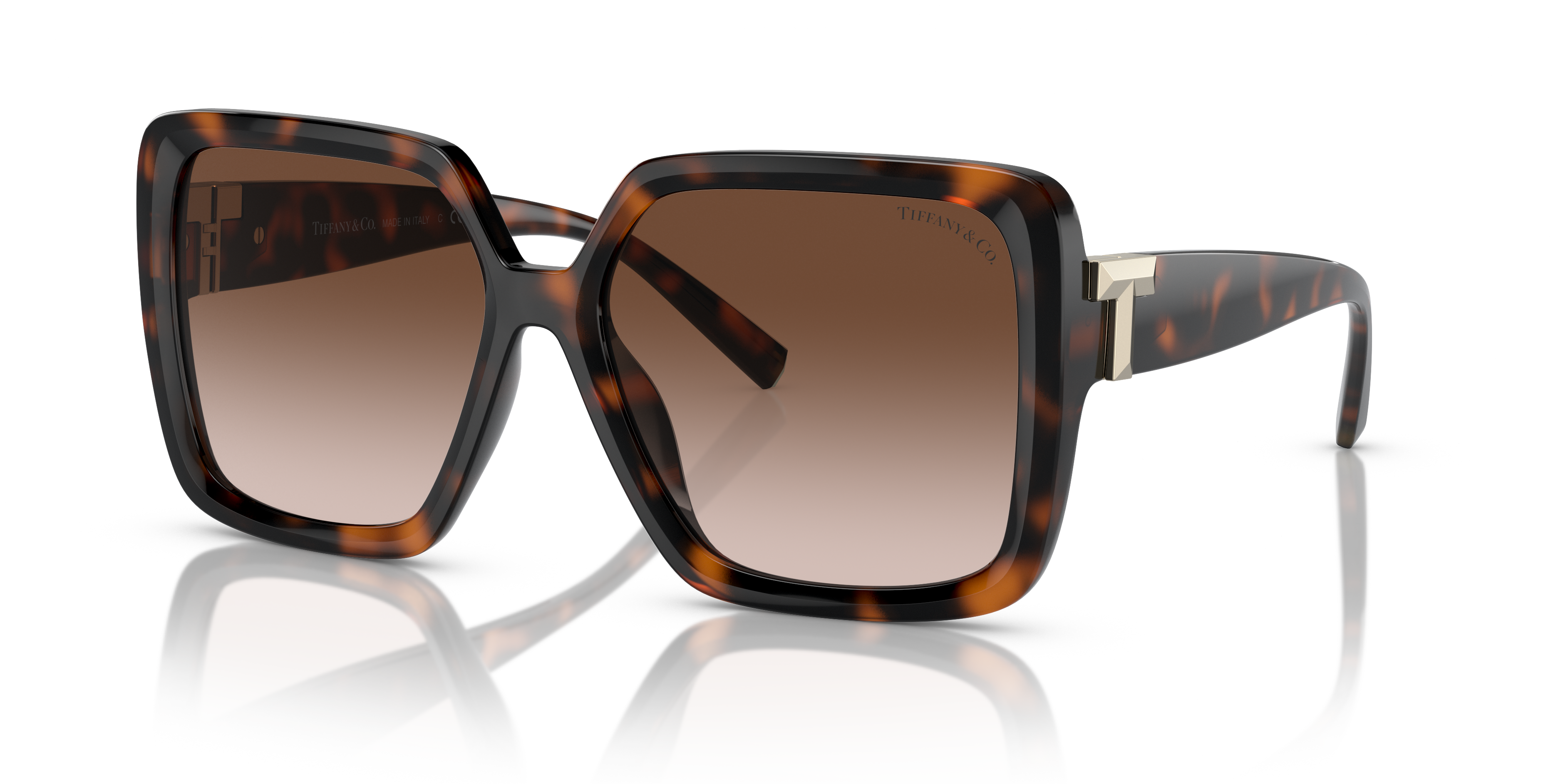 Tiffany & Co. TF4206U XL (58 - 16) with Brown lenses and Tortoise frame ...