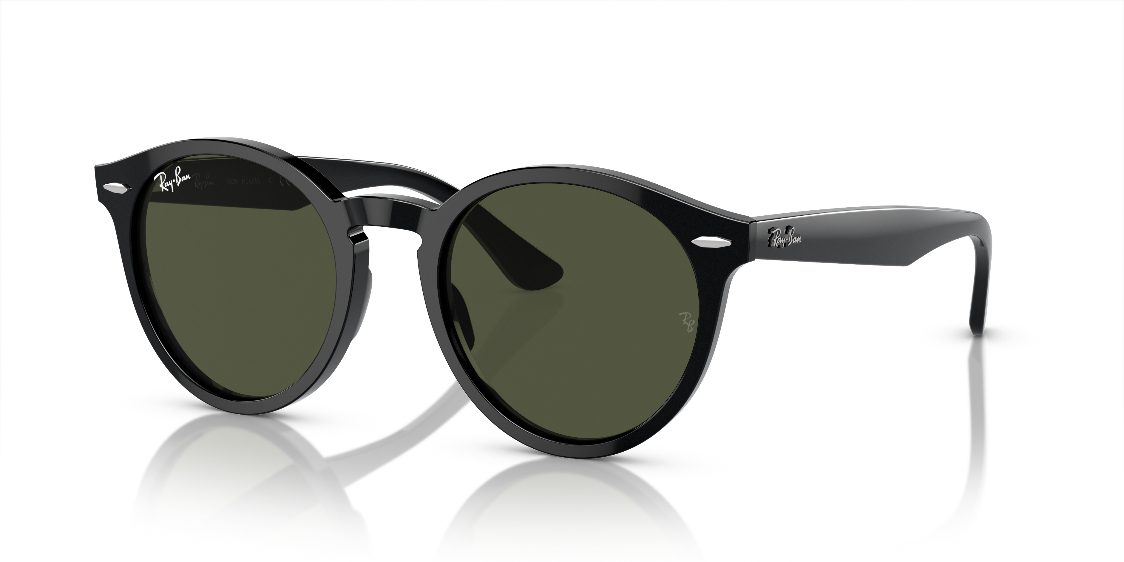 Ray-Ban RB7680S Larry S (49 - 21) with Green lenses and Black frame ...
