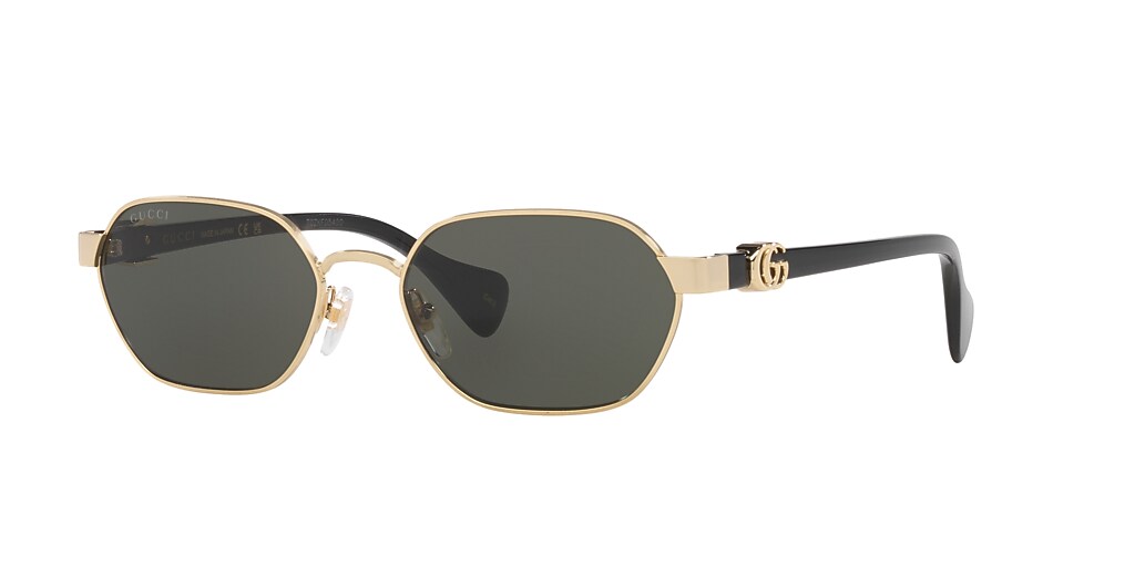 Gucci GG1593S 56 Gris & Dorado Sunglasses | Sunglass Hut México