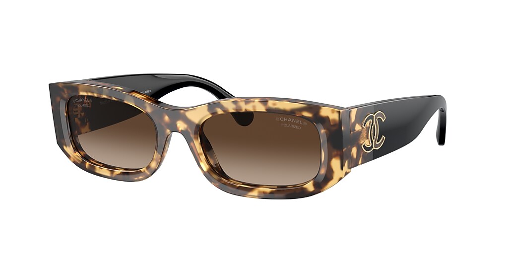 Chanel CH5525A 52 Gradient Brown Polarized & Havana Polarised ...