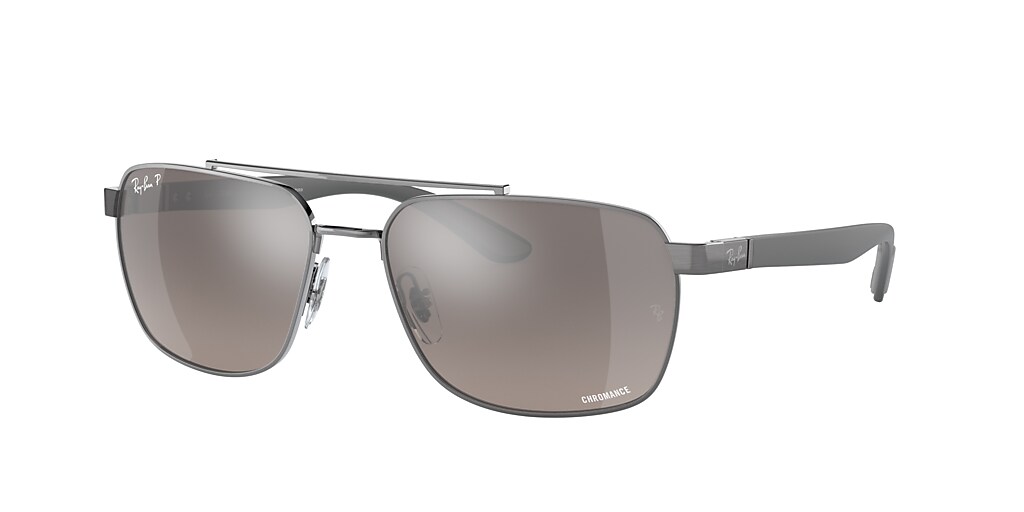 Ray-Ban RB3701 59 Grey & Gunmetal Polarized Sunglasses | Sunglass Hut USA