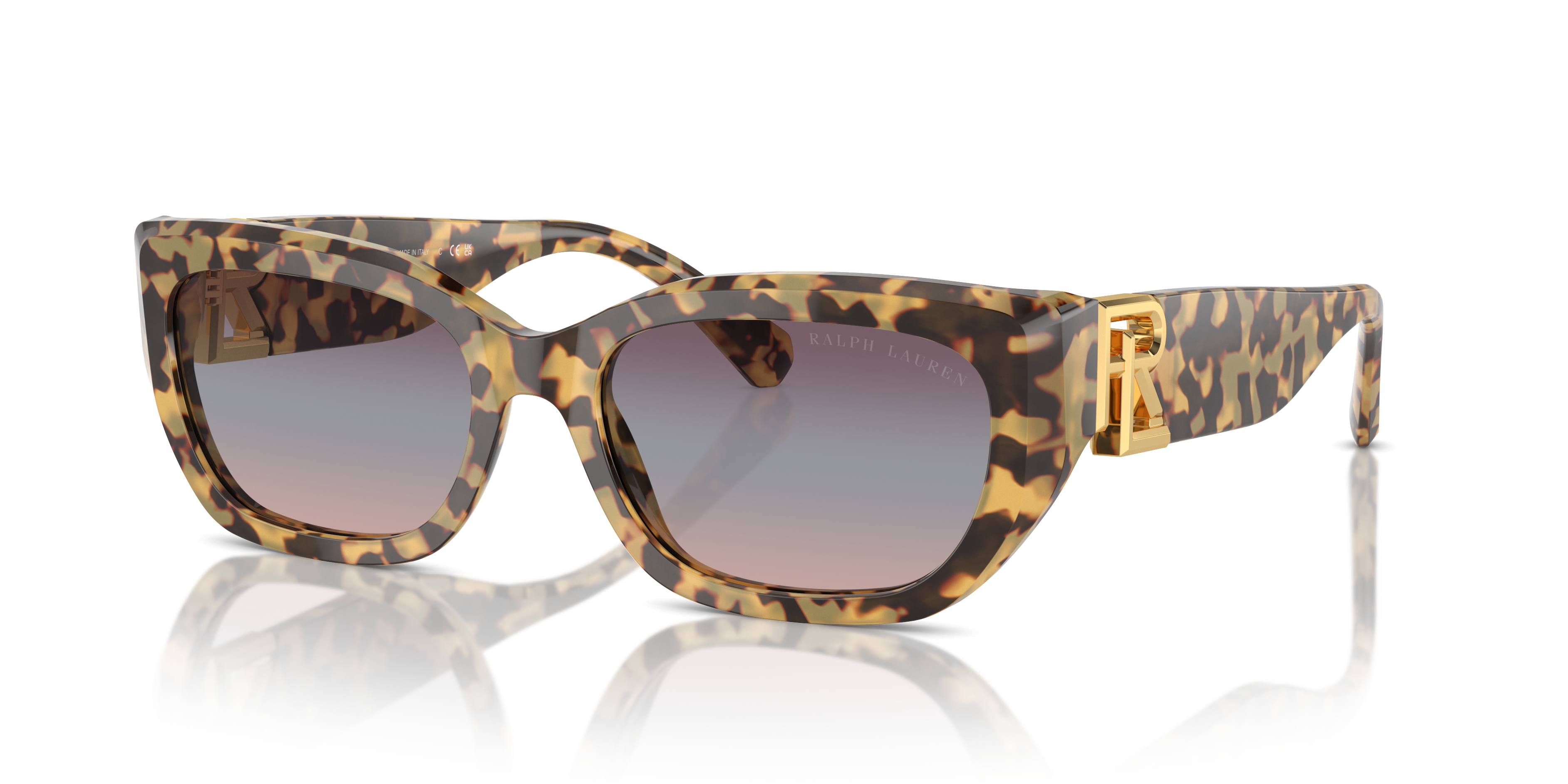 Ralph Lauren RL8222 THE BRIDGET M (55 - 18) con Cristales Azul y ...