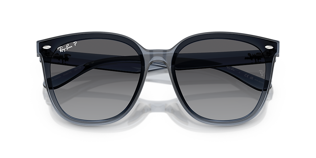 Ray-Ban RB4423D XL (66 - 15) with Grey lenses and Blue frame | Sunglass ...