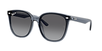 Ray-Ban RB4423D XL (66 - 15) with Grey lenses and Blue frame | Sunglass ...