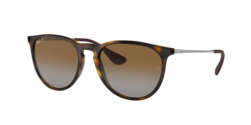 Ray-Ban RB4171F Erika Classic 54 Brown & Light Havana Polarised ...