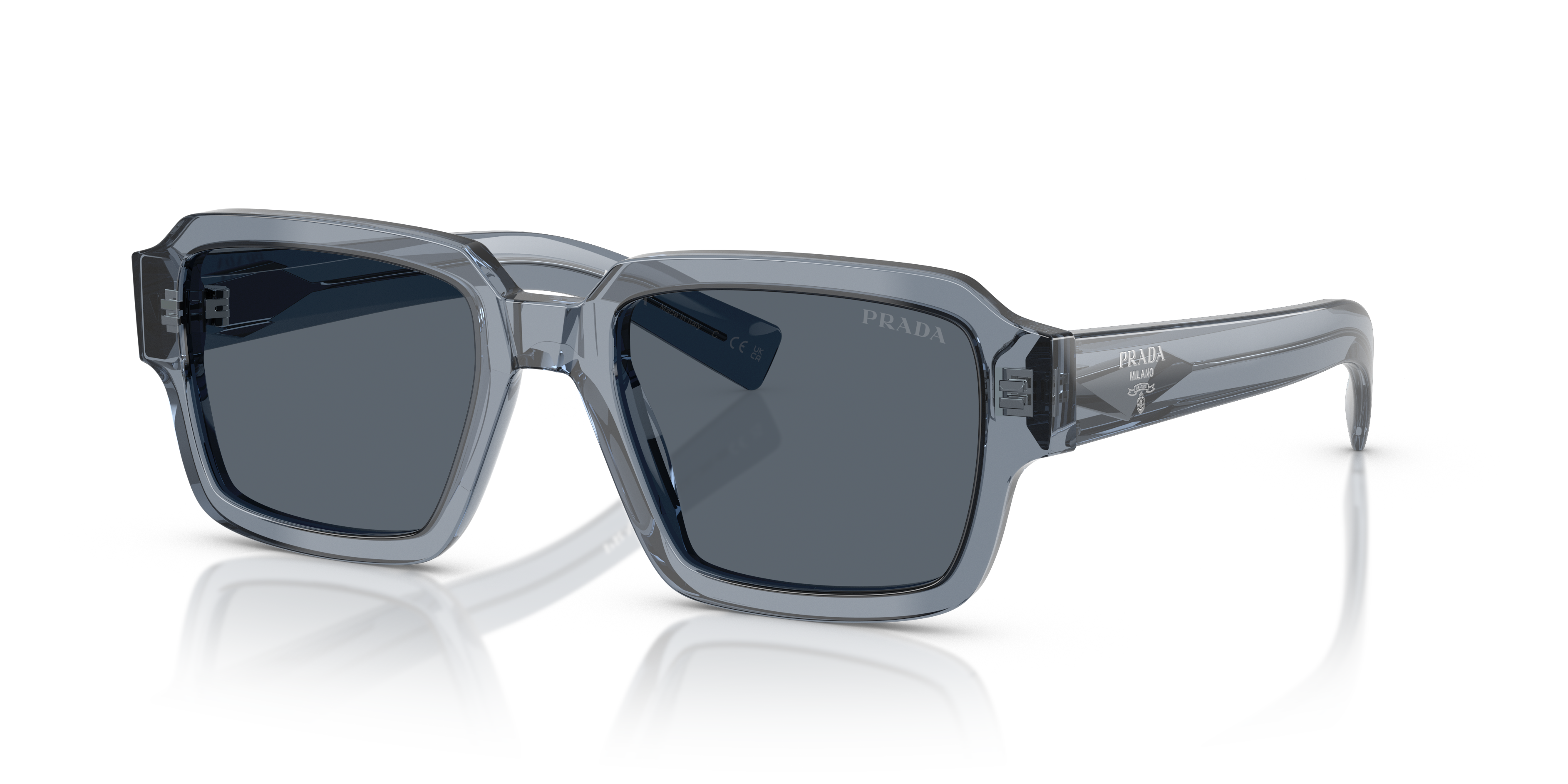 Prada PR 02ZS S (52 - 20) with Blue lenses and Blue frame | Sunglass Hut®