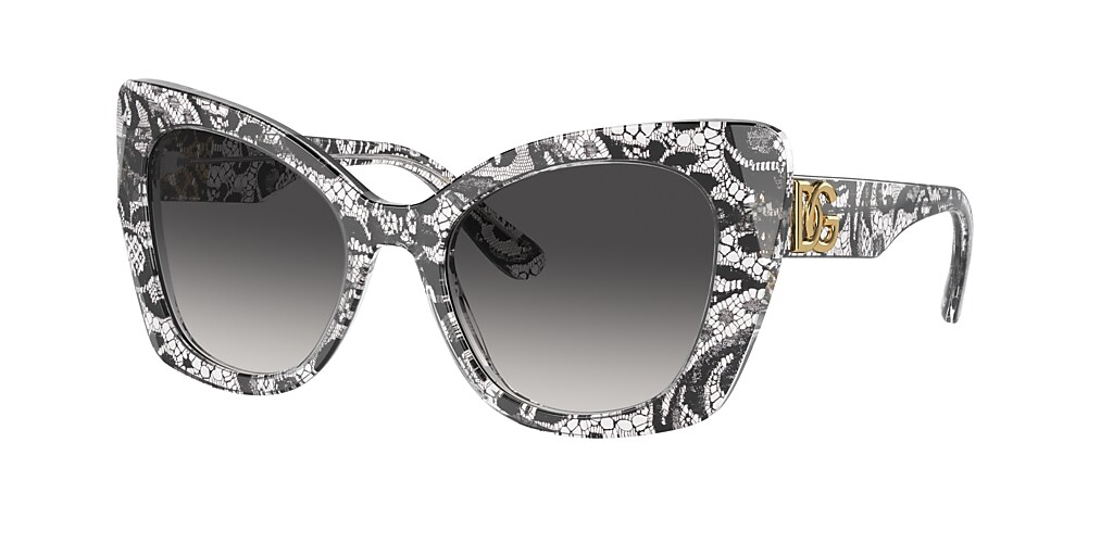 Dolce&Gabbana DG4405 53 Grey Gradient Black & Black Lace Sunglasses ...