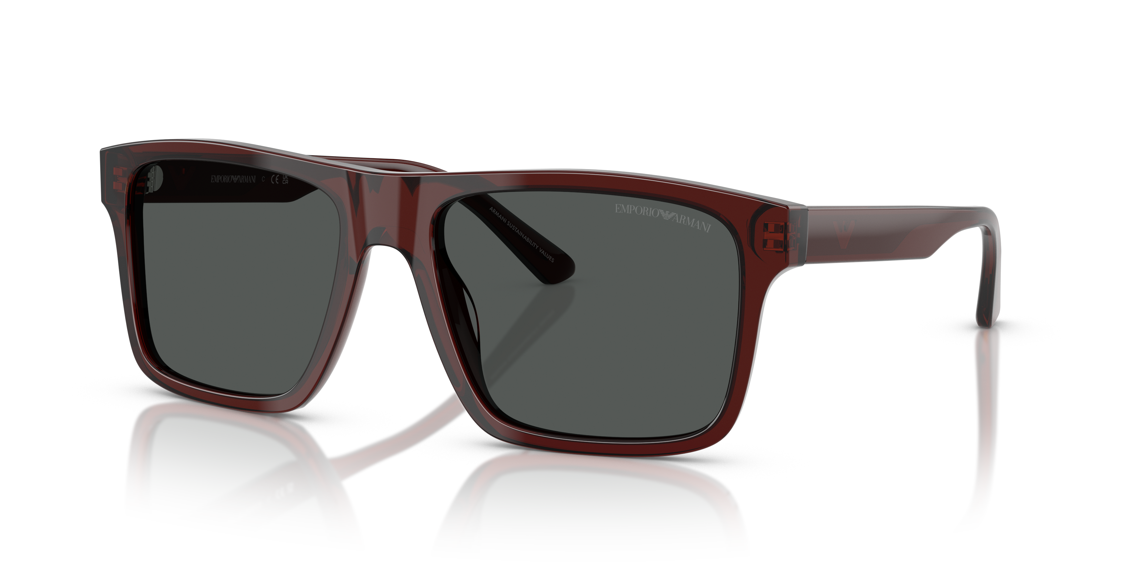 Emporio Armani EA4232 L (57 - 18) con Cristales Gris y Montura Marrón ...