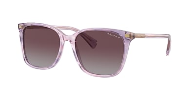 Ralph RA5293 VVCV 56 Violet Polar & Striped Purple Polarized Sunglasses ...