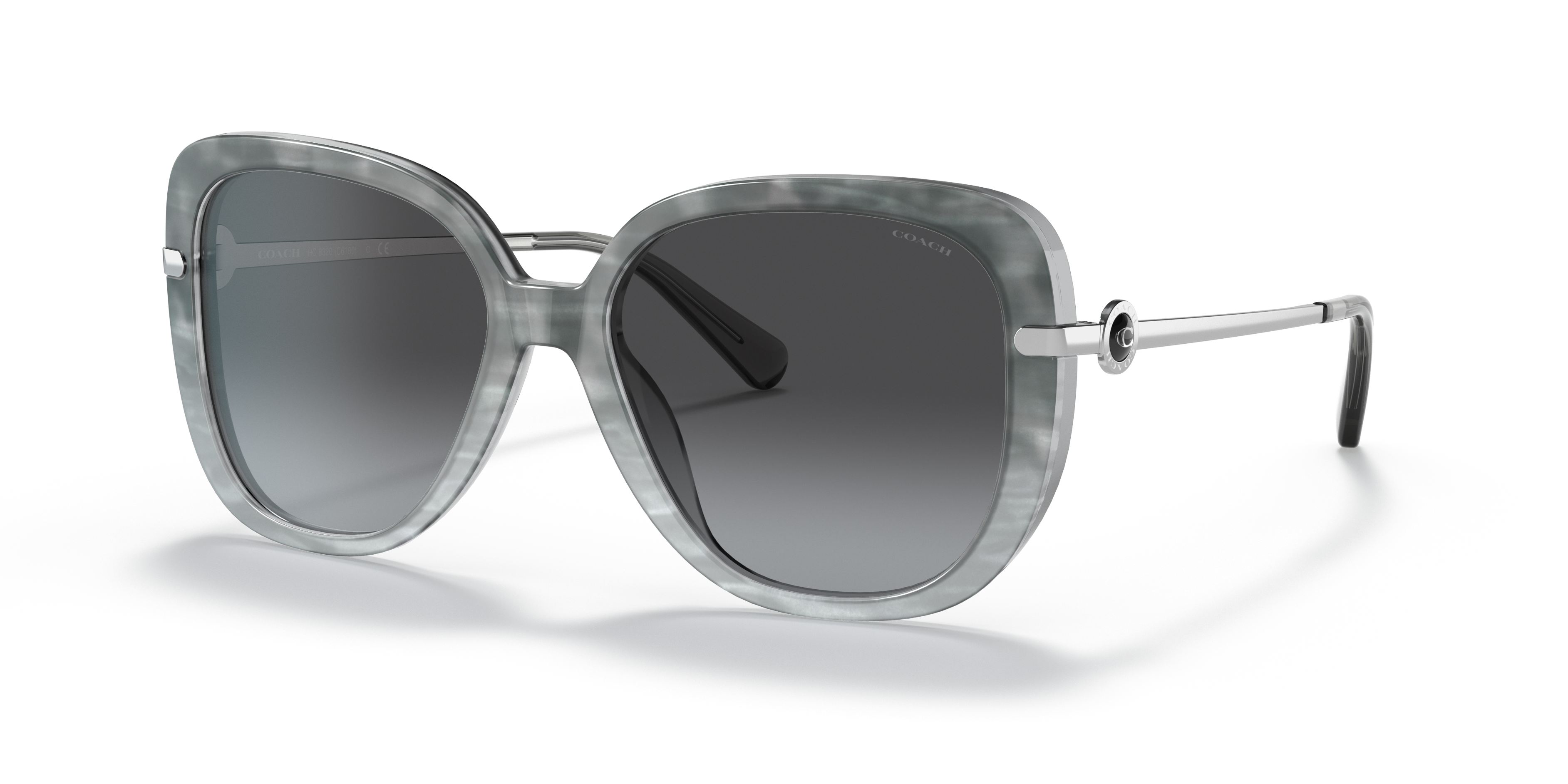 Coach HC8320 C6180 XL (55 - 17) with Grey lenses and Grey frame ...