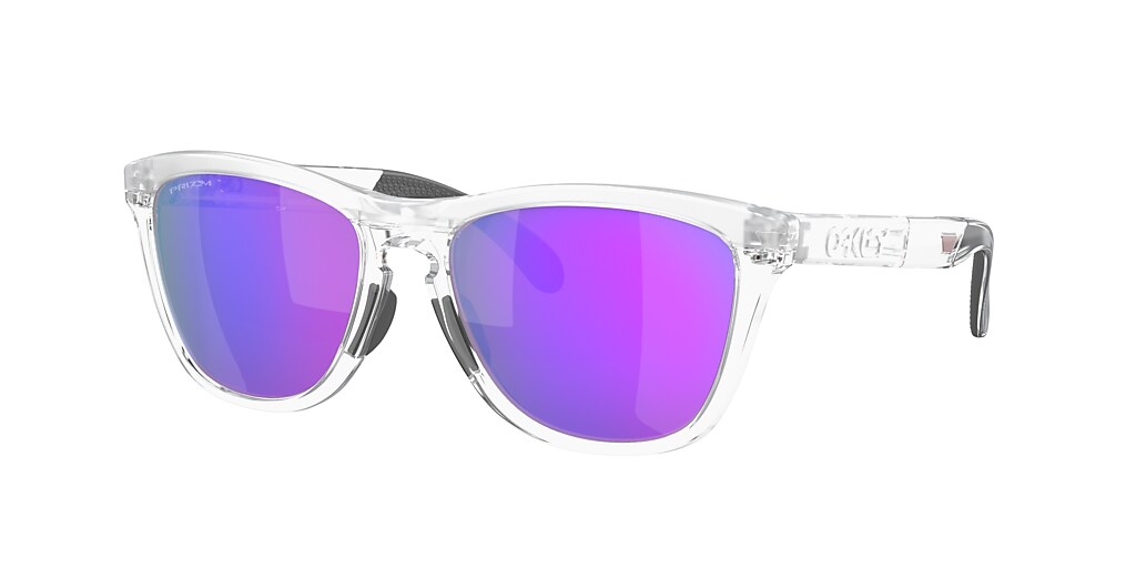 Oakley OO9284 Frogskins™ Range 55 Prizm Violet & Matte Clear Sunglasses ...