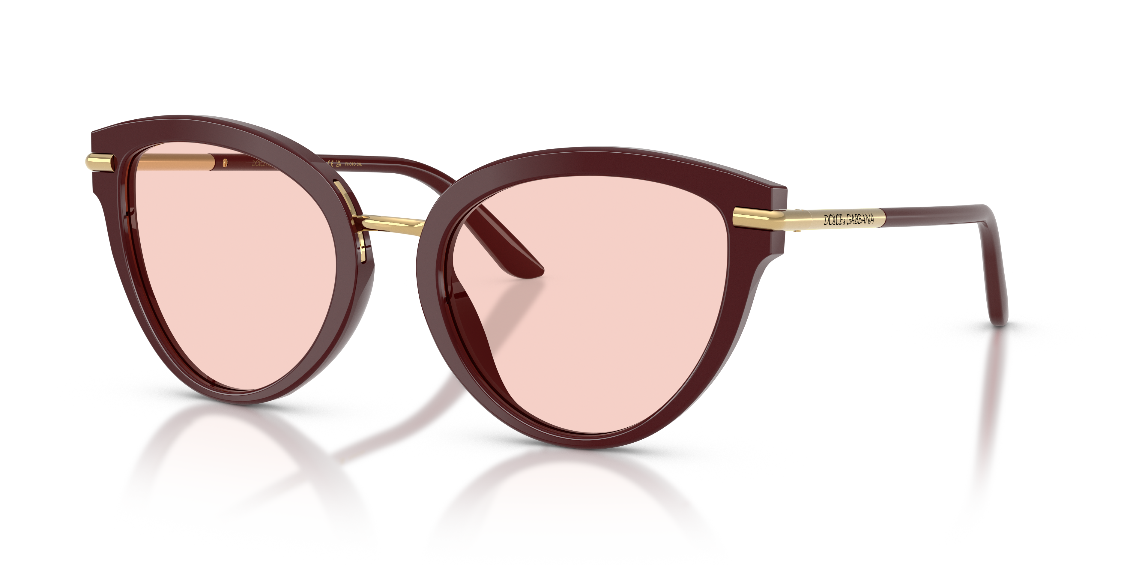 Dolce&Gabbana DG4492 XXL (55 - 21) with Pink lenses and Red frame ...