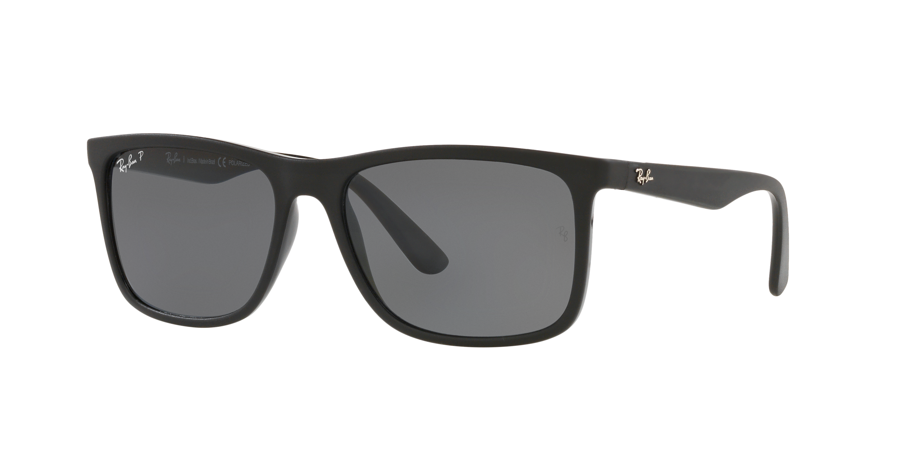 Ray-Ban RB4373L XL (58 - 17) com Lentes Cinza e Armação Preto ...