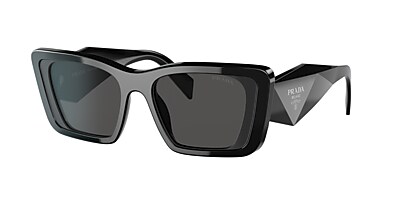 Prada PR 08YS 51 Dark Grey & Black Sunglasses | Sunglass Hut USA