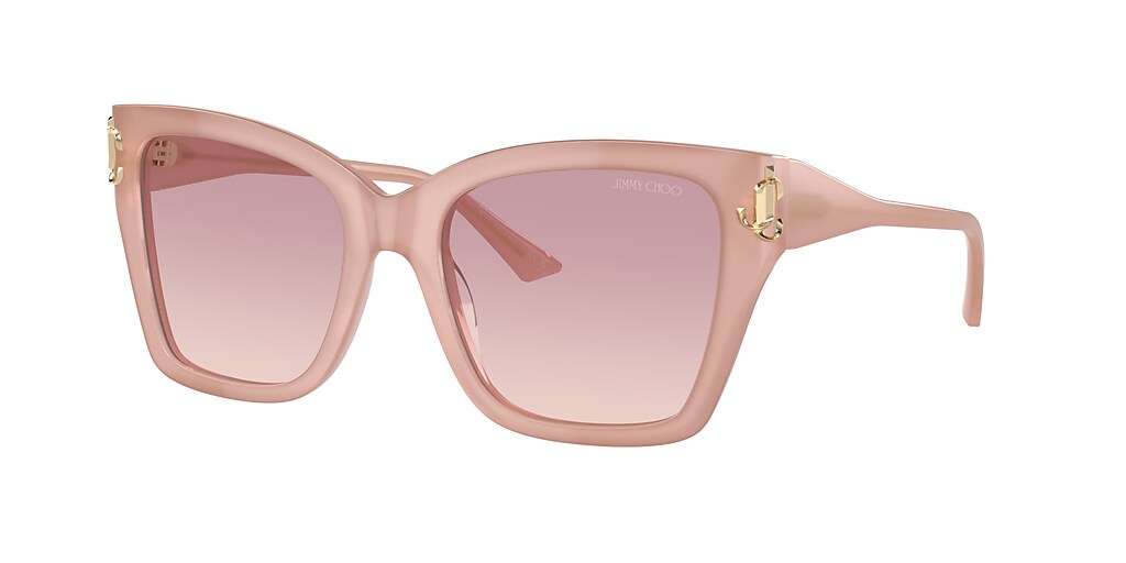 Jimmy Choo JC5012 54 Brown Gradient Violet & Opal Pink Sunglasses ...