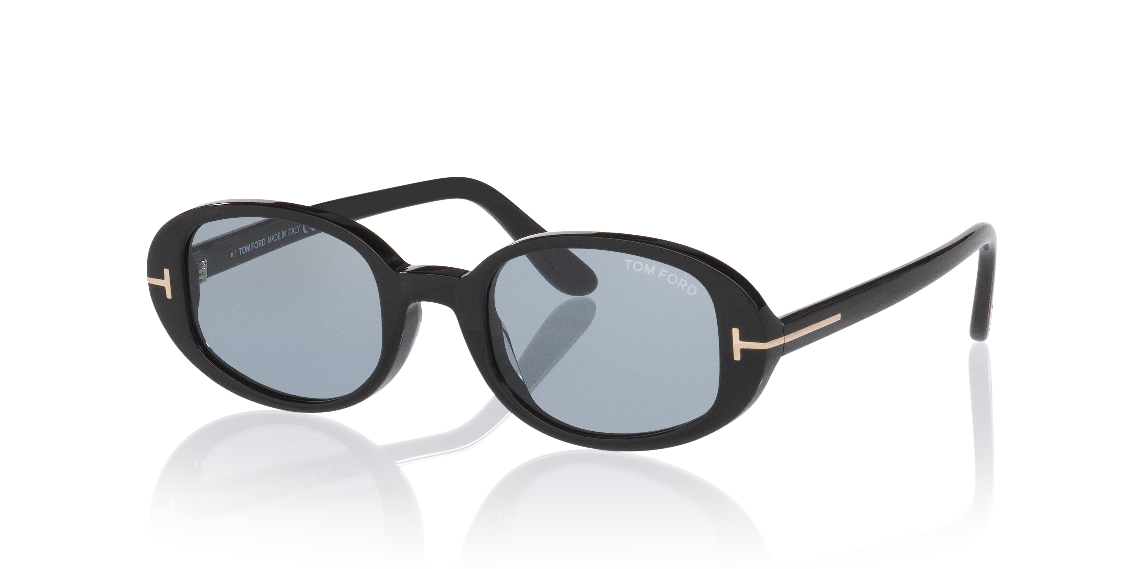Tom Ford Iggy L (49 - 21) avec Verres Gris et Monture Noir | Sunglass Hut®