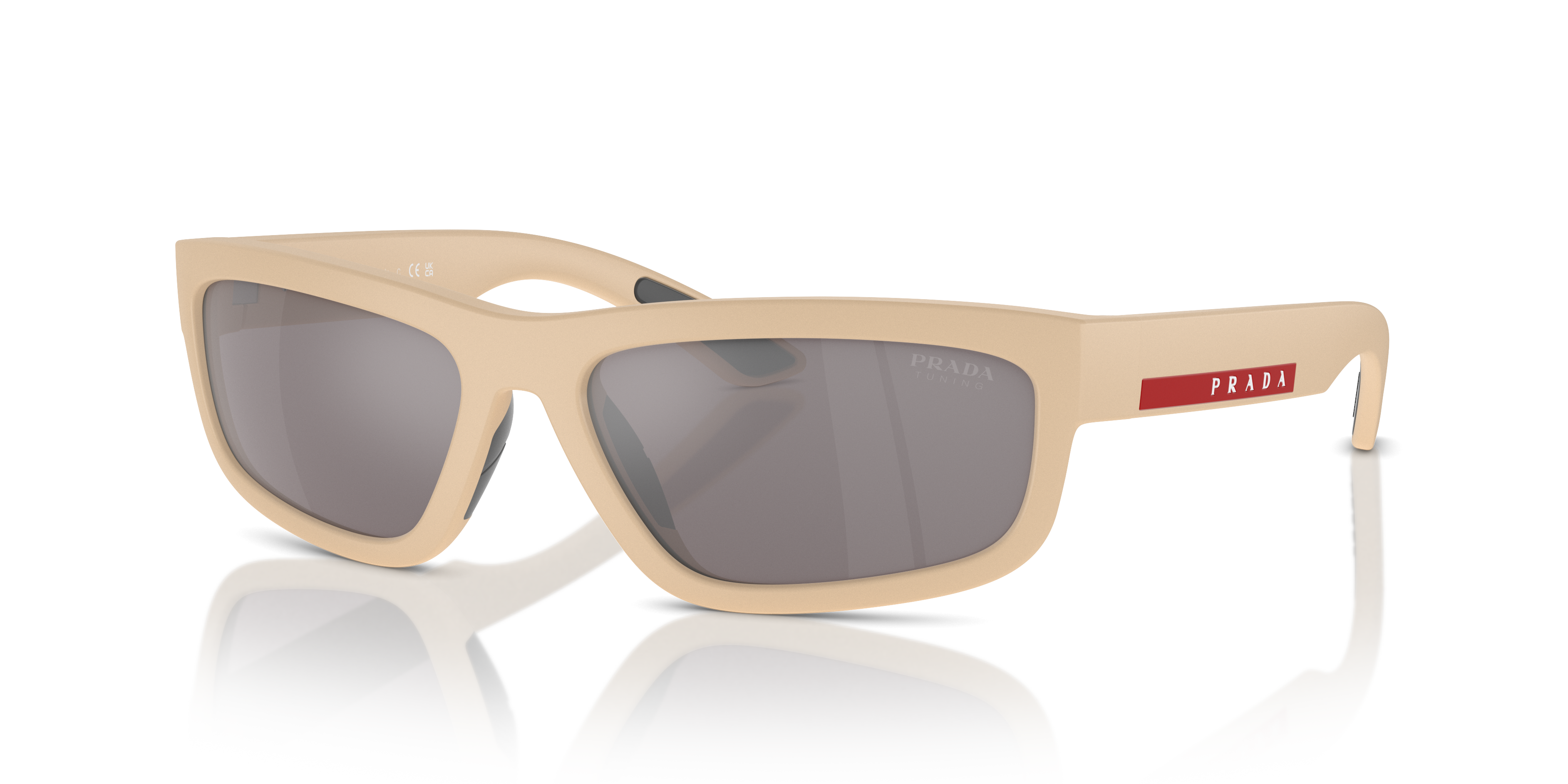 Prada Linea Rossa PS 05ZS XL (59 - 17) with Silver lenses and Ivory ...