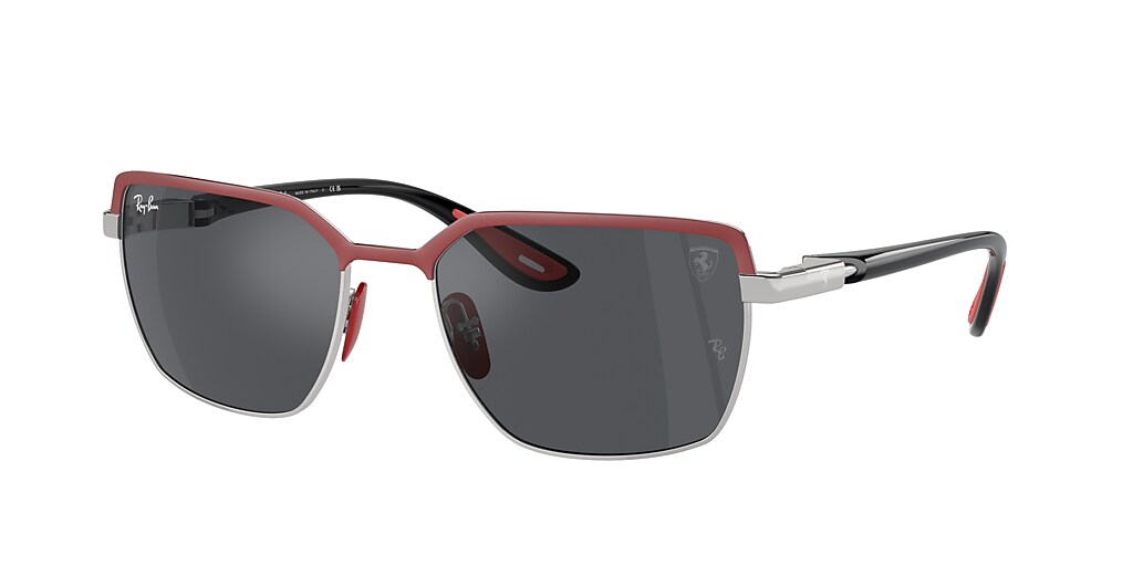 Ray-Ban RB3743M Scuderia Ferrari Collection 58 Dark Grey & Red On ...