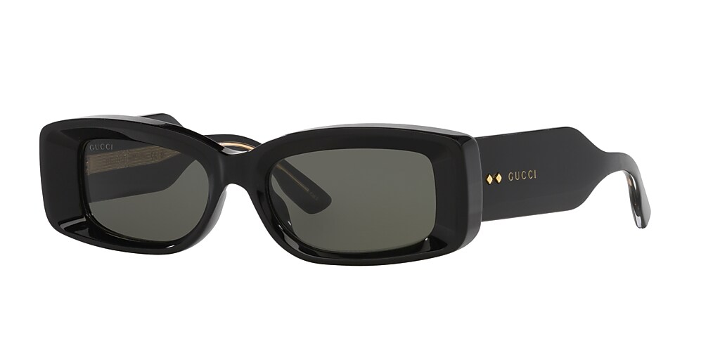 Gucci GG1528S 53 Grey & Black Sunglasses | Sunglass Hut USA