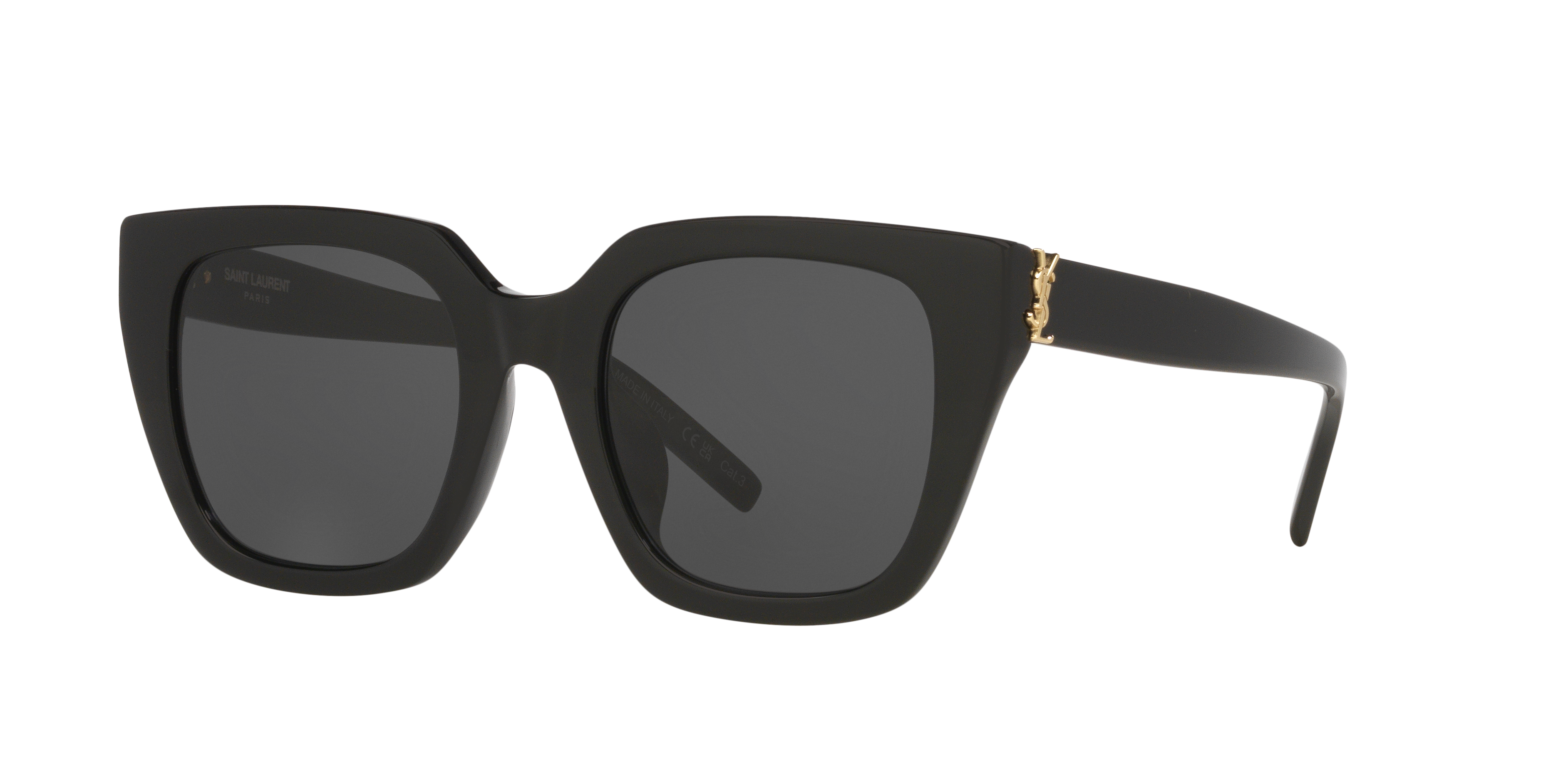 Saint Laurent SL M143/F S (52 - 21) with Black lenses and Black frame ...