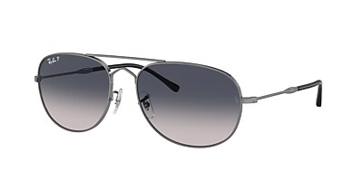 Ray-Ban RB3735 Bain Bridge 60 Blue & Gunmetal Polarized Sunglasses ...