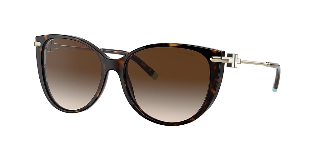 Tiffany & Co. TF4178 57 Brown Gradient & Havana Sunglasses | Sunglass ...