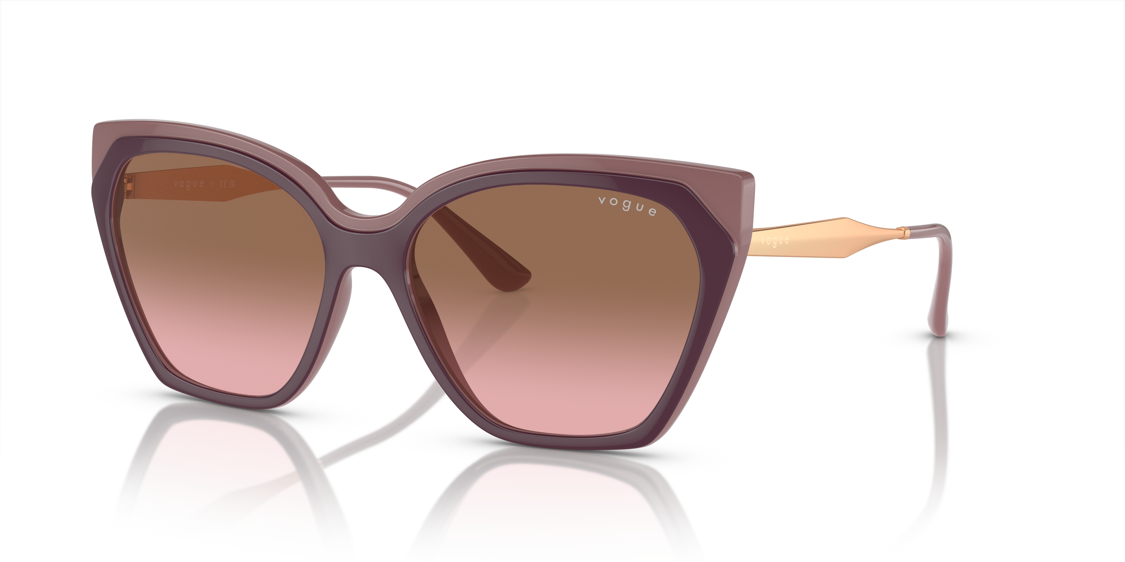 Vogue Eyewear VO5521S L (57 - 16) with Pink lenses and Red frame ...