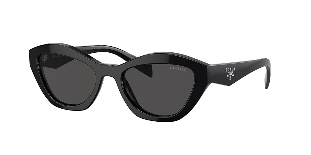 Prada PR A02SF 55 Dark Grey & Black Sunglasses | Sunglass Hut USA