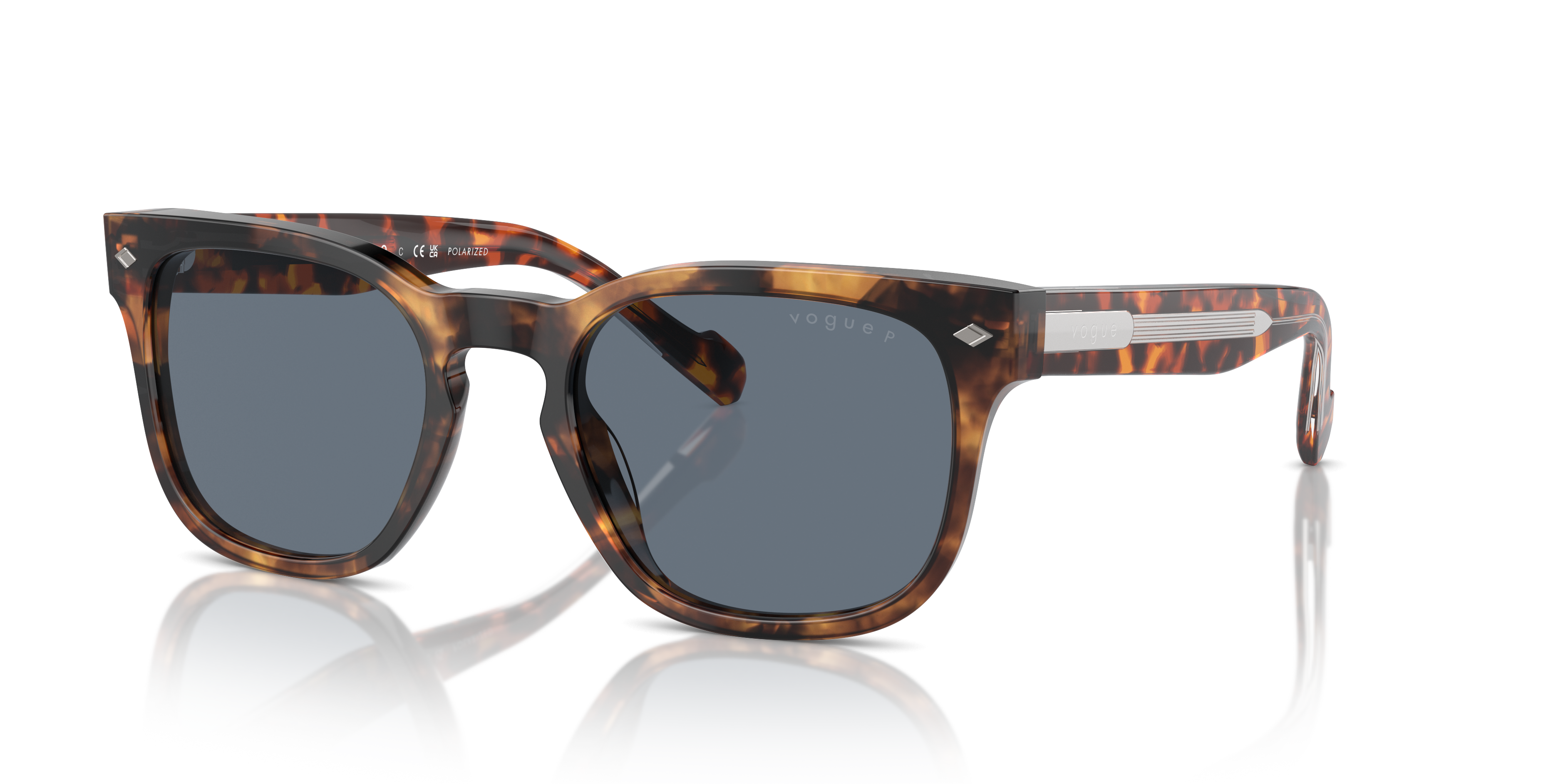 Vogue Eyewear VO5571S M (53 - 21) with Blue lenses and Tortoise frame ...