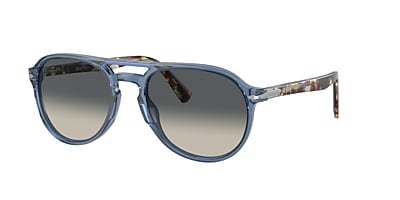 Persol PO3235S 55 Light Grey Gradient Dark Grey & Transparent Navy ...